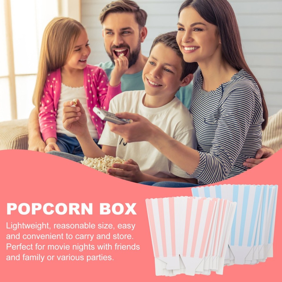 24pcs Movie Theater Popcorn Boxes Paper Popcorn Boxes Popcorn ...