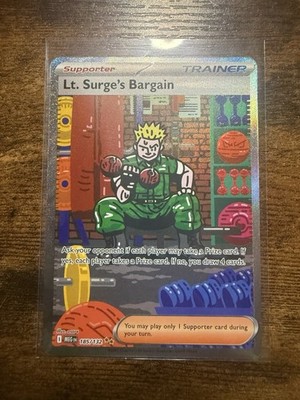 Lt. Surge's Bargain SIR Mega Evolution 185/132 Pokemon TCG NM | eBay