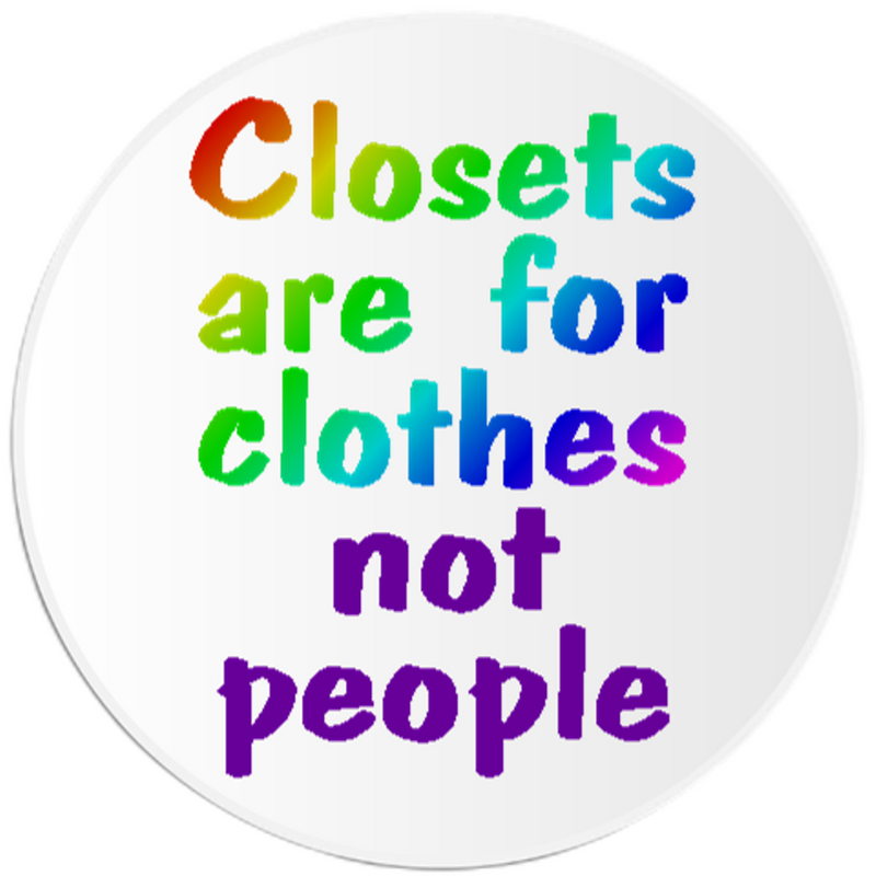 Closets Are For Clothes Not People - 3 Pack Circle Stickers 3 Inch ...