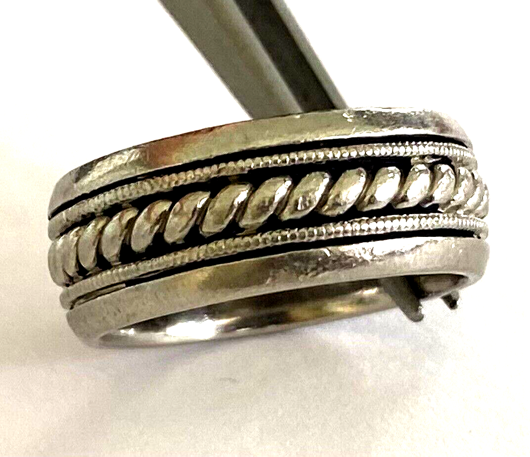 Scott Kay Palladium Pd 950 Rope Braid Design Ladies Ring Wedding Band ...