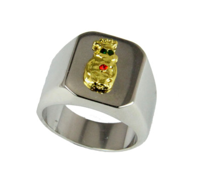 T20 Royal Order of Jesters Ring ROJ Jester Billiken Shriner Mens Bling ...