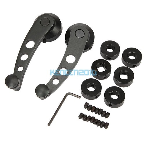 2Pcs Universal Aluminum Alloy Car Window Handle Winder Riser Winder ...