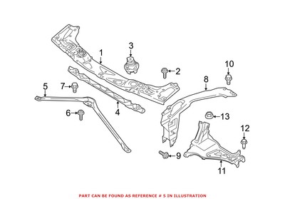 Genuine OEM Radiator Support Panel Brace for Mini 51647434550 | eBay