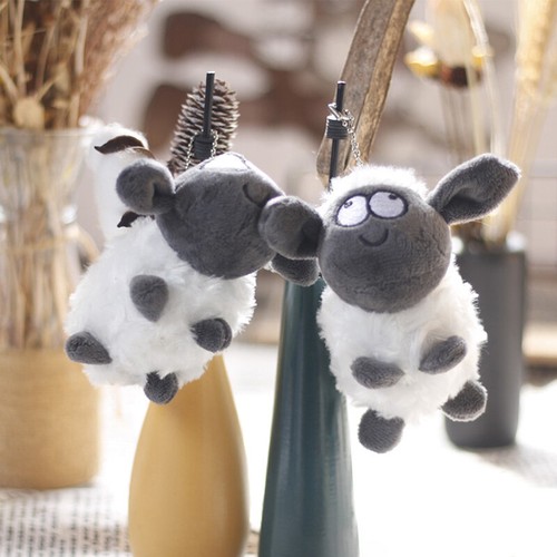 White Sheep Plush Stuffed doll Stuffed Plush Toys Keychain Bag Backpack ...