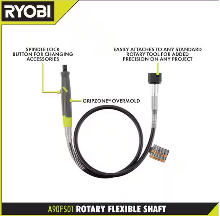Ryobi Rotary Flexible Shaft A90FS01A for multiple rotary tools | eBay