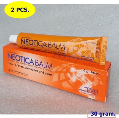 NEOTICA Balm Cream Analgesic Relief of muscular aches and pains 2 x 30 ...