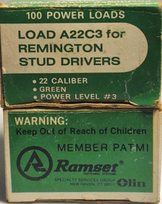 Powder Actuated Tools - Ramset Green Shots