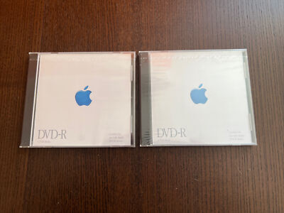 Apple DVD-R 4.7GB Media Disc - Lot of 2, Sealed - Brand New - New Old ...