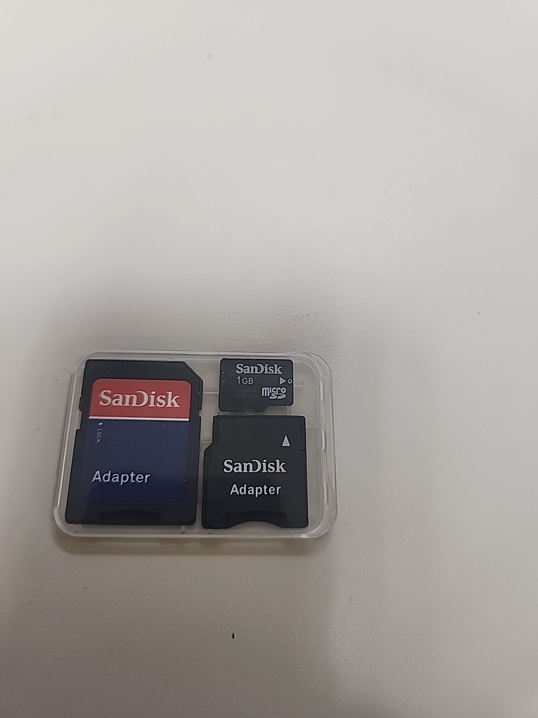 SanDisk 1GB Micro SD Card with SD Adapter & Mini SD 3-in-1 Memory Kit ...