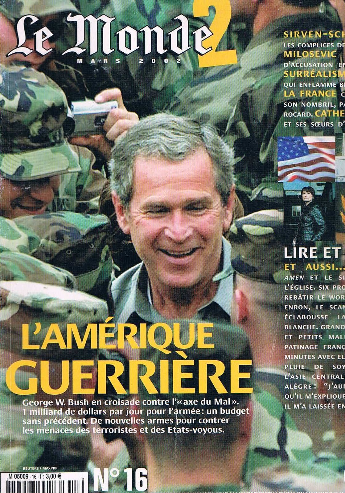 Le Monde 2 N°16 Mars 2002: L'amerique guerriere | eBay