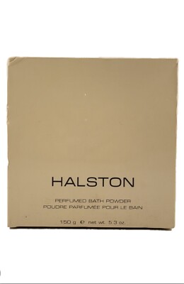 Vintage Halston Perfumed Bath Powder 150g 5.3oz NIB Rare Sealed Fast ...