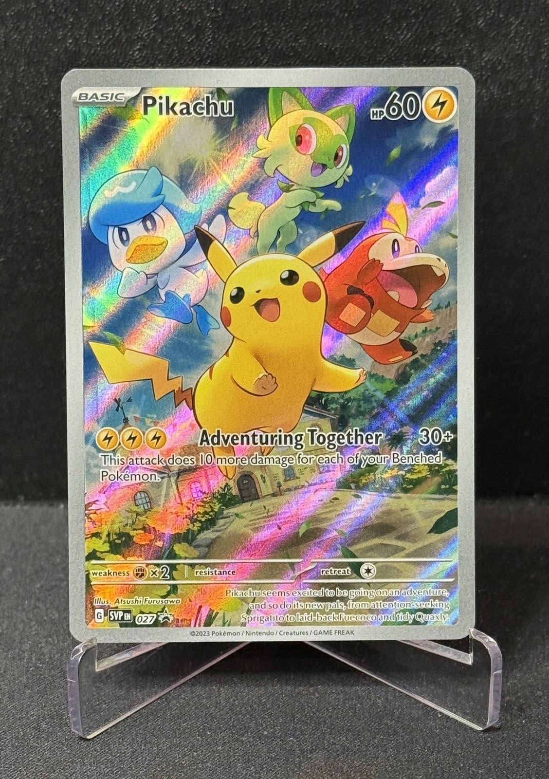 Pikachu 2023 Scarlet & Violet: Black Star Promo #SVP027 Paldea Evolved ...