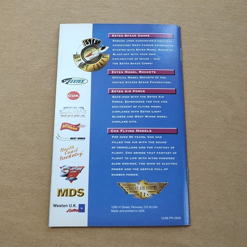 1997 Estes Product Catalog Model Rockets Cox Star Wars Vintage 90s | eBay