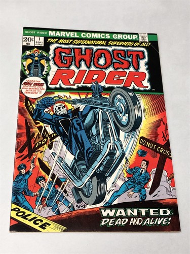 1973 GHOST RIDER #1 COMIC FANTASTIC SMOOTH BRIGHT GLOSSY HIGH GRADE ...