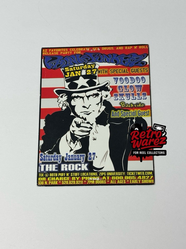 Twiztid Freek Show Tour Promo Flyer Card 4.25x5.5” Phunk Junkeez ICP ...