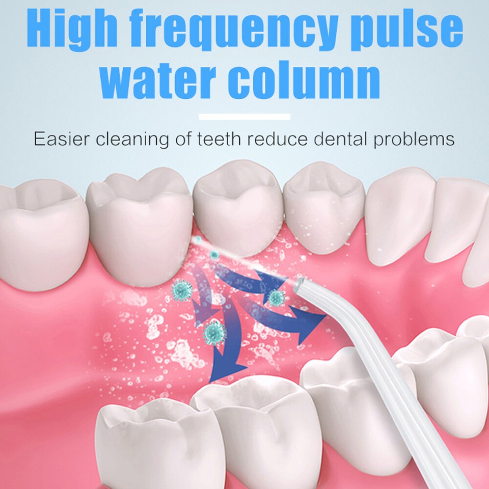 New Cordless Water Flosser Dental Oral Irrigator Travel Teeth Cleaner ...