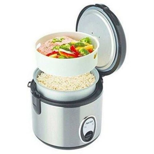 Aroma 8 Cup Rice Cooker – Digital, Stainless Steel, Steamer, Auto Shut ...