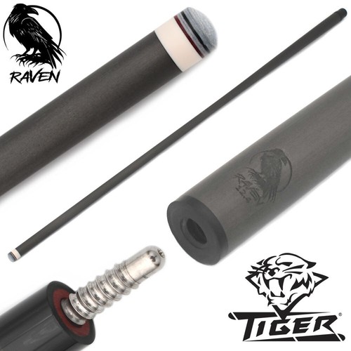 RAVEN Carbon Fiber Pool Cue - Shaft Only (12.4mm, 29") Radial - Tiger ...