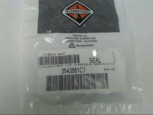 International Navistar 3543881C1 C-Plate 1/2" Seal Red *Pack of 5* | eBay