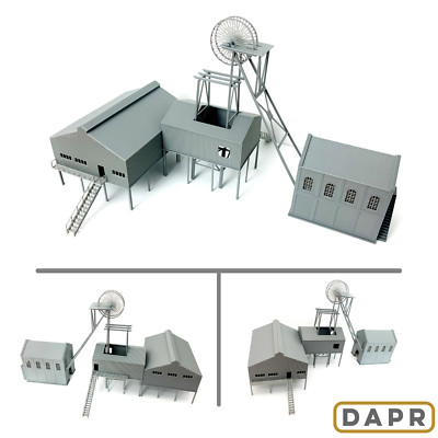 DAPR-OO Gauge Model Scenery Kit- Colliery Plant Mining Pit Tower ...