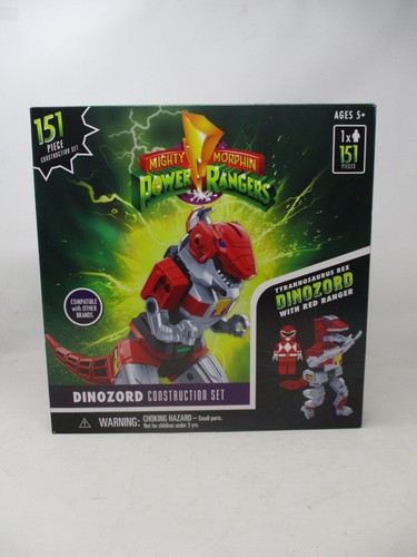 Mighty Morphin Power Rangers Tyrannosaurus Rex Dinozord Construction ...