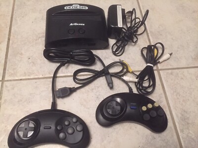 SEGA Genesis Classic Black Game Console with 81 Preloaded Games and ...