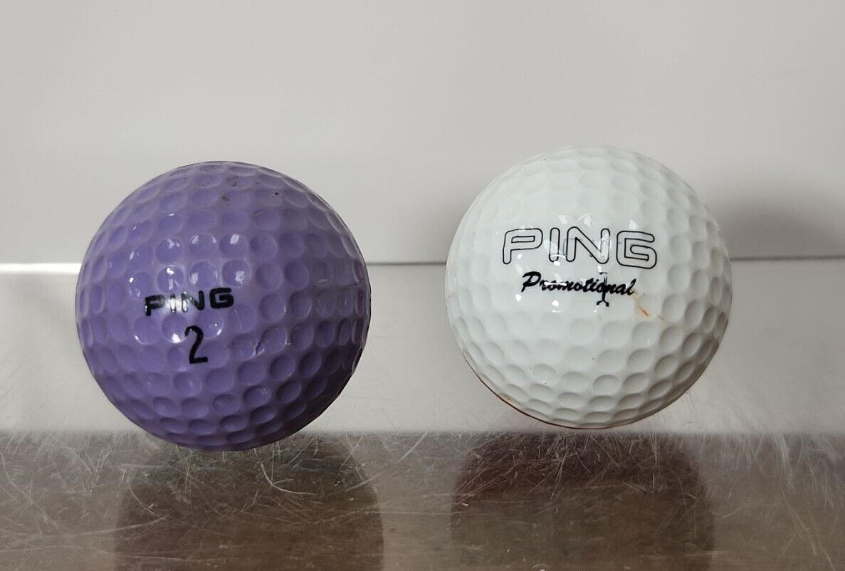 PAIR OF PING TWO COLOR GOLF BALLS - ONE PROMO | eBay