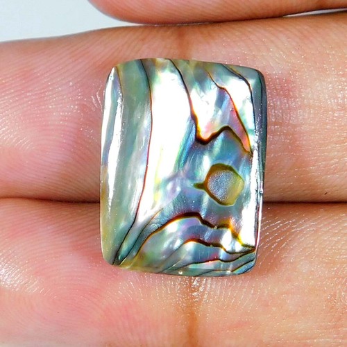 12.35Cts. 100% Natural Excellent ABALONE SHELL Cushion Cabochon Loose ...