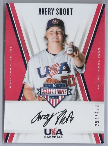 2019 USA Baseball Stars & Stripes 18U Signatures Black Ink — Avery ...