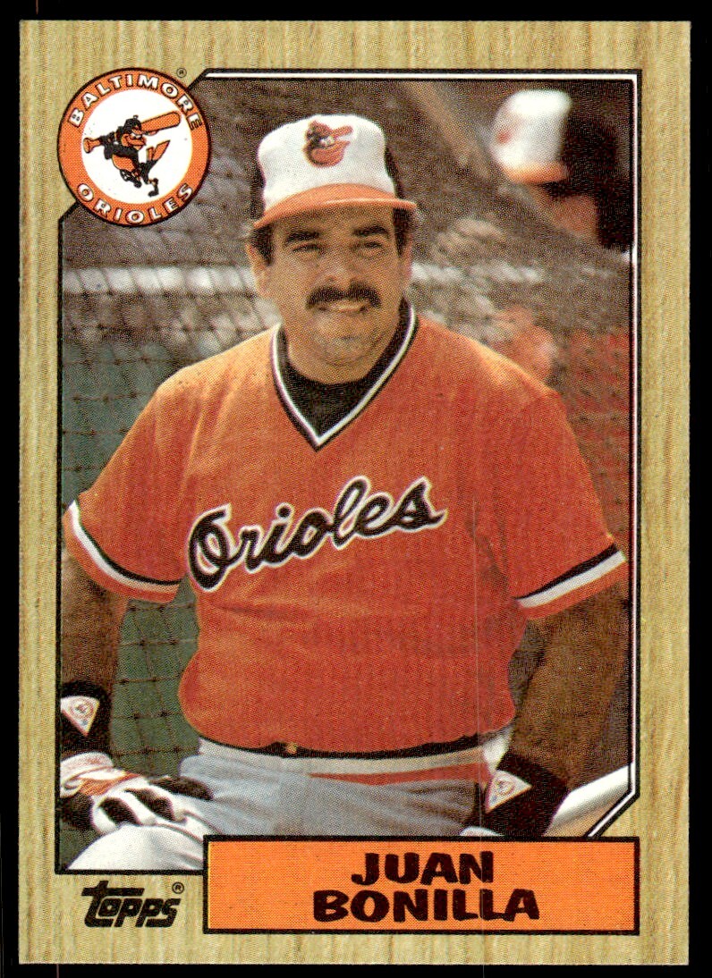 1987 Topps Baseball Card Juan Bonilla Baltimore Orioles #668 | eBay