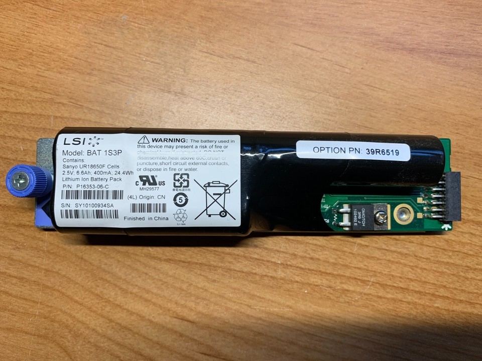 BAT 1S3P 39R6519 Battery 39R6520 42C2193 for IBM DS3000 System Memory ...