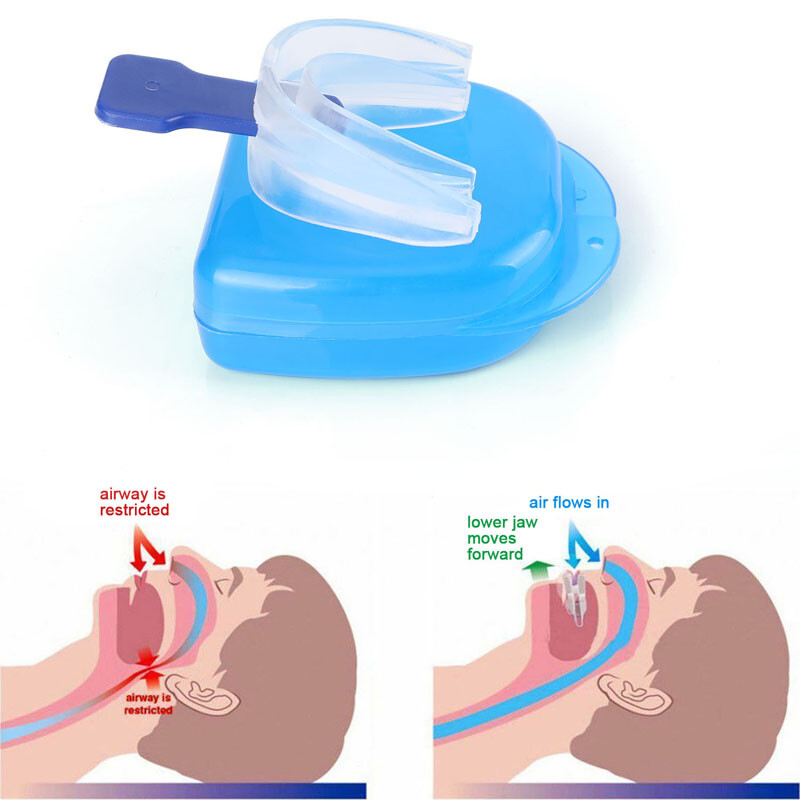 NEW Stop Snoring Mouthpiece Sleep Apnea Guard Bruxism Anti Snore Pure ...