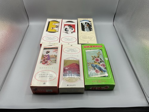 Tokyo Bunka Embroidery Picture Kits Lot Of 6. New | eBay
