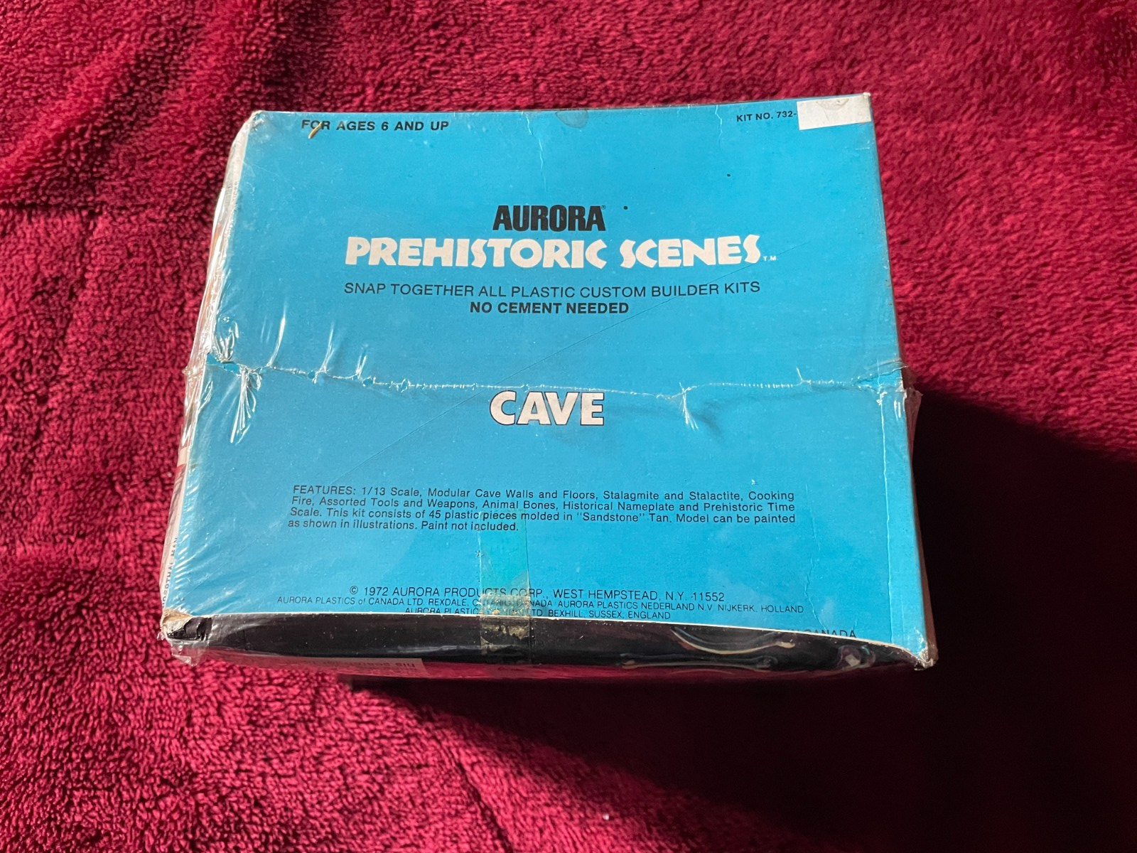AURORA PREHISTORIC SCENES CAVE MODEL FACTORY SEALED BOX 1972 RARE | eBay UK