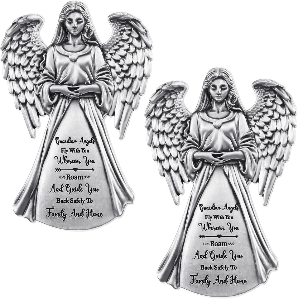 2x Guardian Angel Sun Visor Clip - Car Safety Blessing Gift for Driver ...