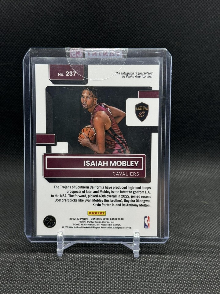 2022-23 Donruss Optic Isaiah Mobley Rated Rookie Signatures Auto | eBay