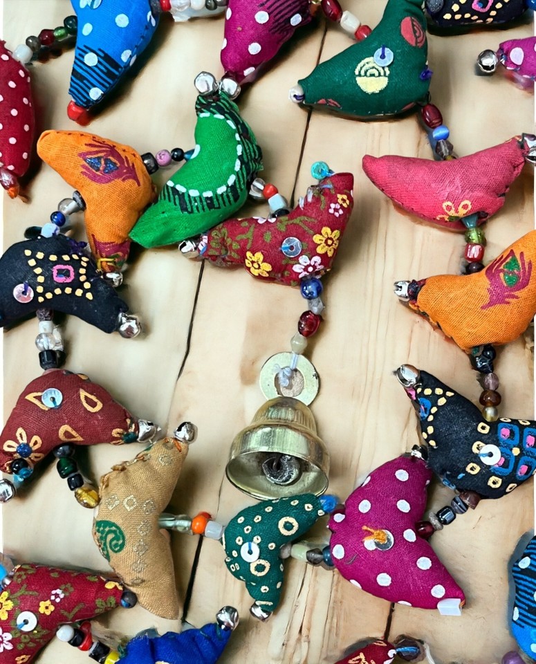 Home Ornaments Floral Cotton Stuffed Small 10 Bird Bell Tota Prosperity Hen 100 | eBay