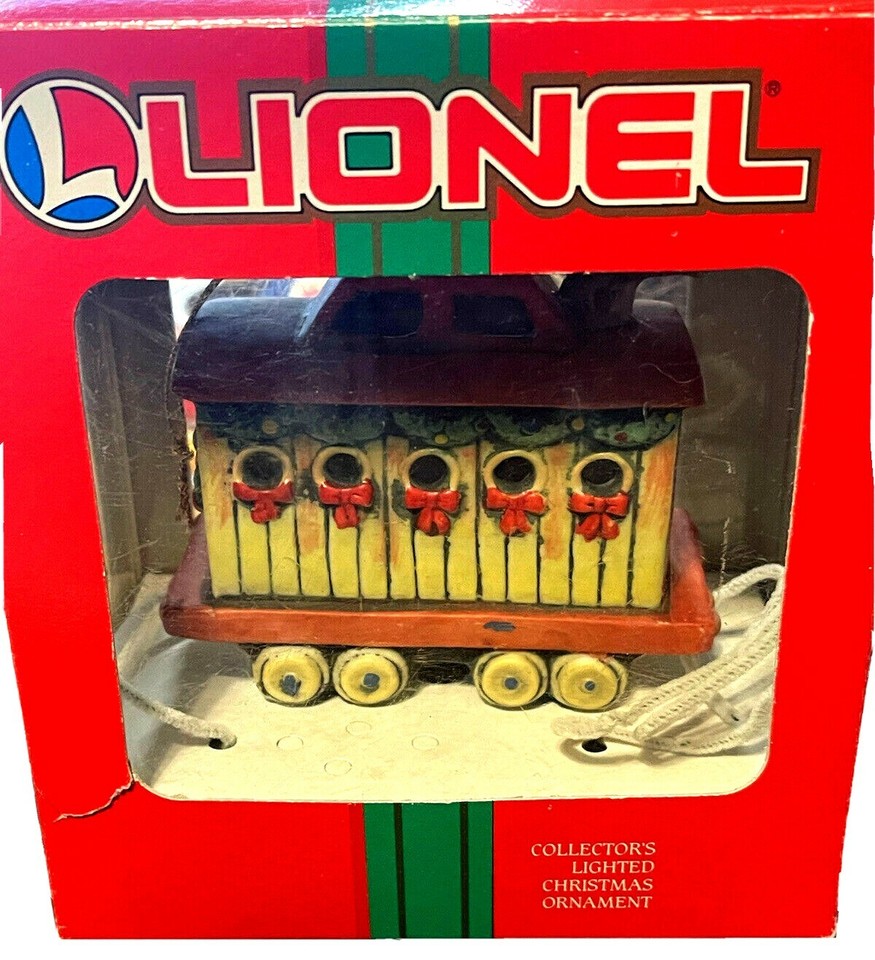 Lionel Collectors Christmas Train Ornament Circus Car 37-618 Fine ...