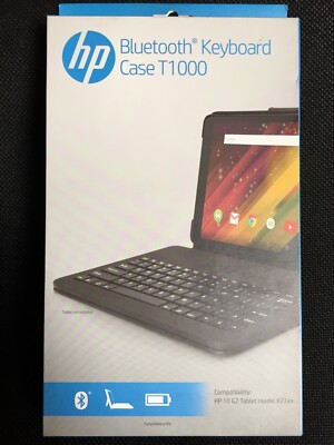 HP T1000 Bluetooth Keyboard Tablet Stand Case (Black) | eBay