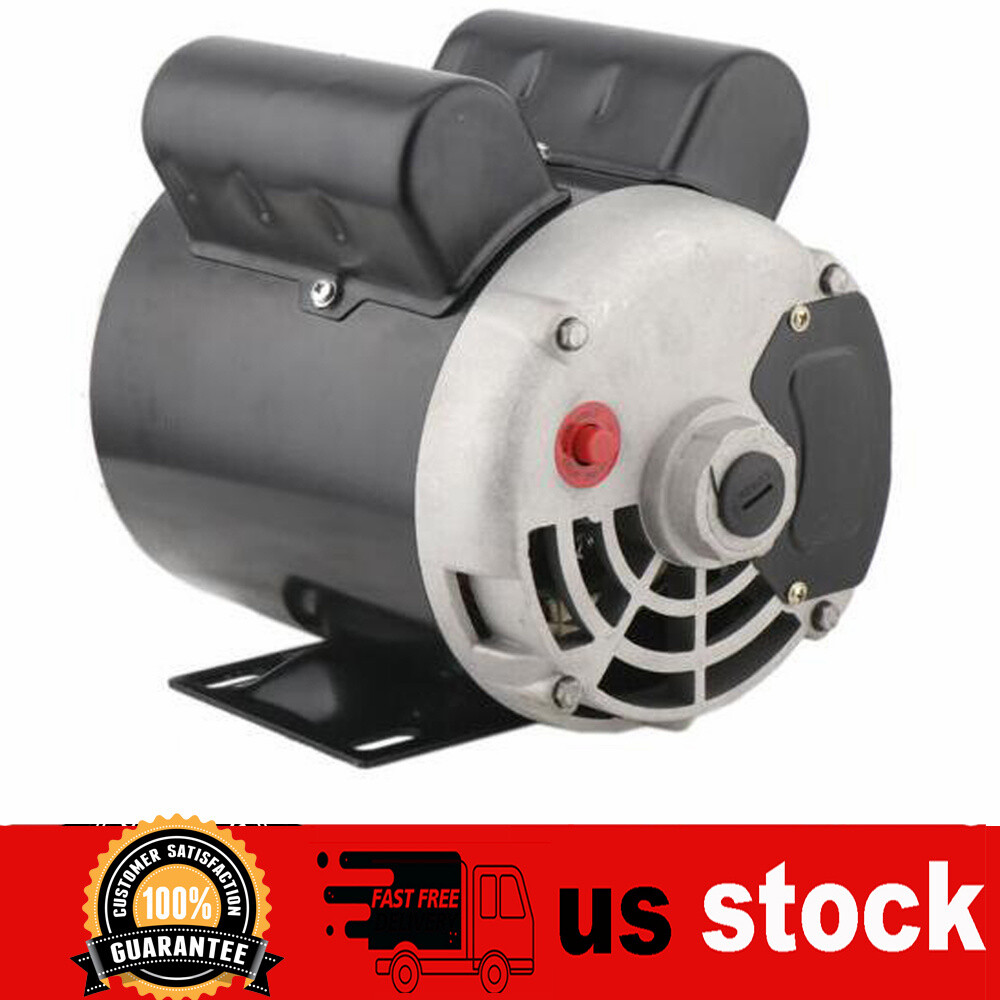 2 HP Air Compressor Electric Motor 56 Frame Single Phase 115/230V Volt ...