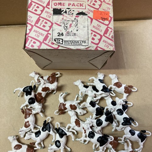 Vintage BRITAINS Plastic HEIFERS COWS Original Box England Toy Farm ...