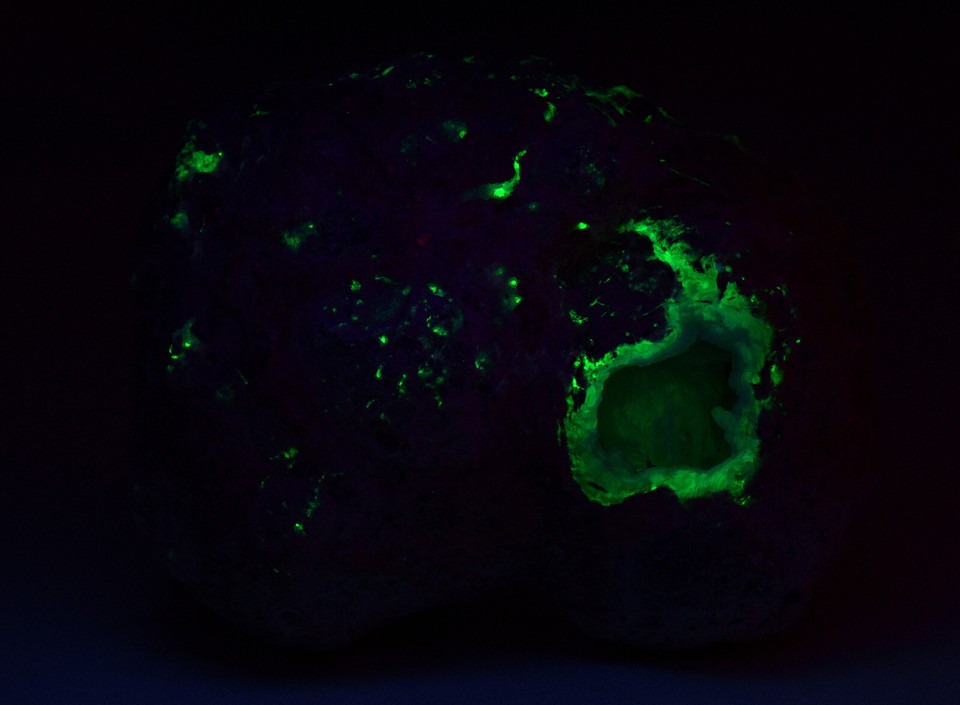 Huge double Trancas Geode, fluorescent. Chihuahua, Mexico. 5.5 lb. | eBay