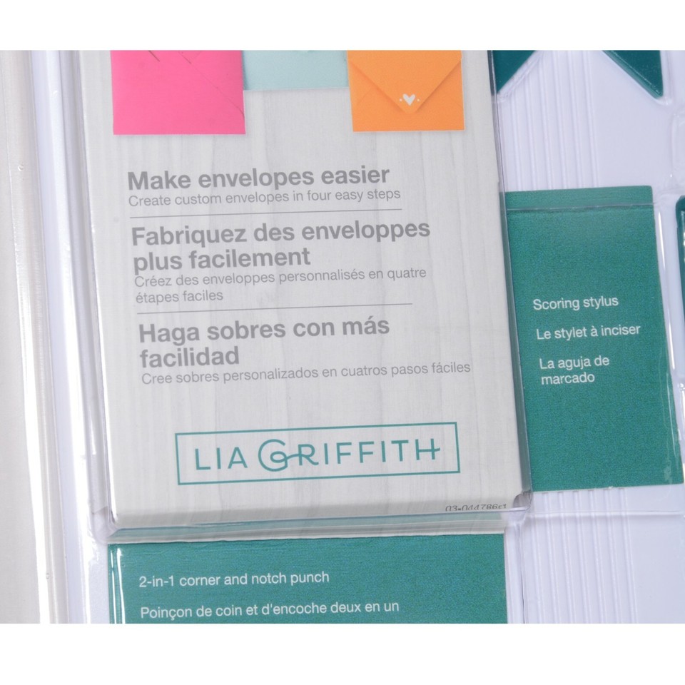 Fiskars 122150-1003 Lia Griffith Envelope Maker, Teal Green/White | eBay