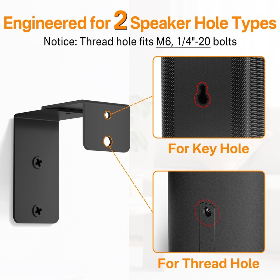 Universal Surround Speaker Stands Pair of Height Extend 33 to 42 ...