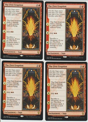 The First Eruption x4 Dominaria Magic The Gathering MTG CCG Card Play ...