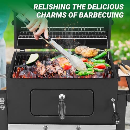 Heavy-Duty Oversize Charcoal Grill, 794 SQ.IN. Liftable BBQ Barbecue ...