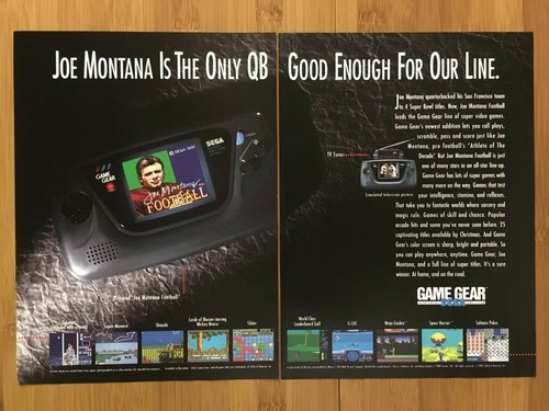 SEGA GAME GEAR System 1991 Vintage Console Print Ad/Poster Official ...