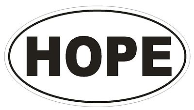 HOPE Euro Oval Bumper Sticker or Helmet Sticker D511 Laptop Cell Phone ...