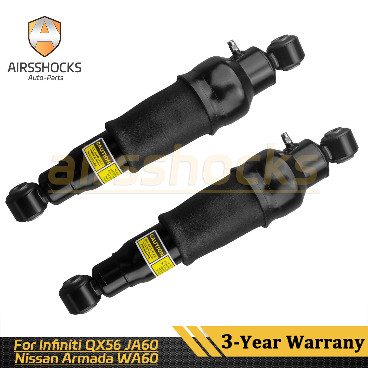 Pair Rear Air Suspension Shock Struts For Infiniti QX56 JA60 Nissan ...