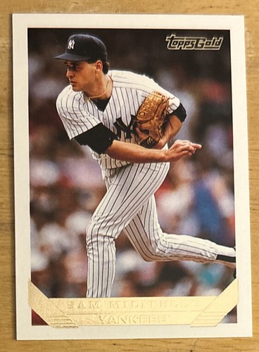 1993 Topps Gold Sam Militello Baseball Rookie Card (RC) #624 Yankees ...